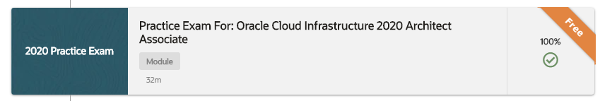 （oci）oracle Cloud Infrastructure 2020 Certified Architect Associate（1z0
